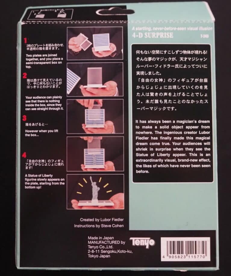 Tenyo Magic 4-D Surprise | MagicTrickCollection.com - Rare & Vintage ...