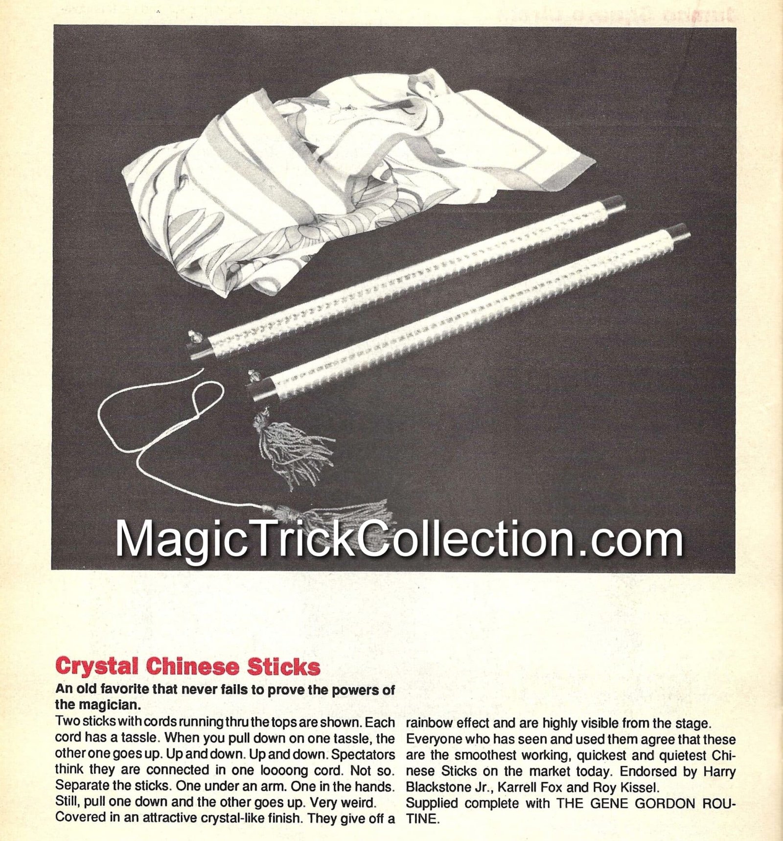 MAK Magic Chinese Sticks Catalog Description | MagicTrickCollection.com ...